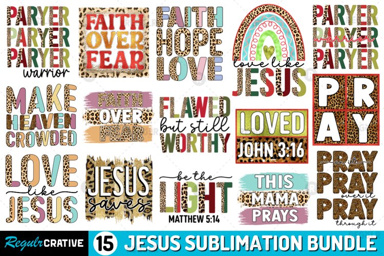 Religious png Sublimation Bundle, Jesus Sublimation Bundle
