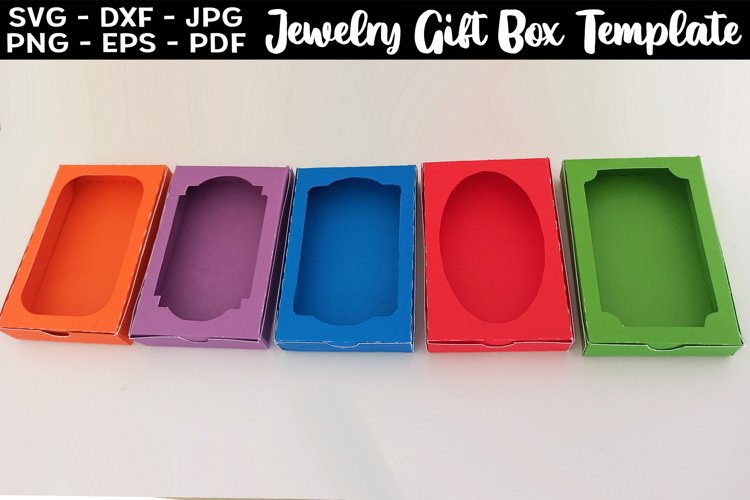 Jewelry Gift Box Template SVG Earring Gift Box (1829119) | SVGs ...