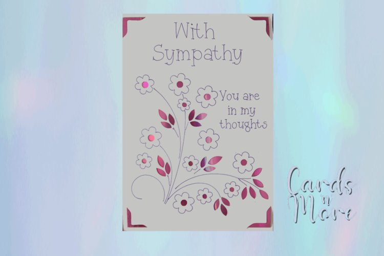with sympathy pop up Cut card design, Draw and cut (2001700) | Paper ...