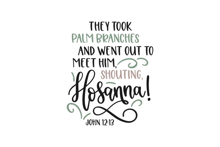 John 12:13 SVG Cut File