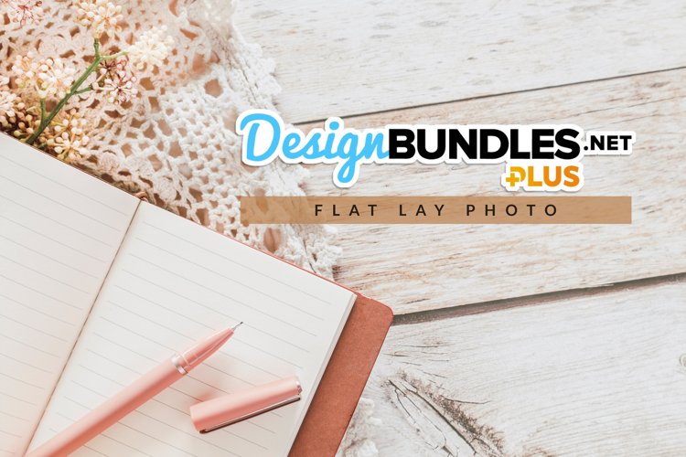 Journaling Pages on Rustic Wood | Flat Lay Photo