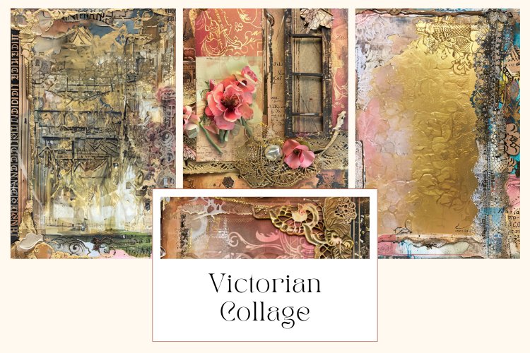 Victorian Collage Junk Journal Pages (4081104)