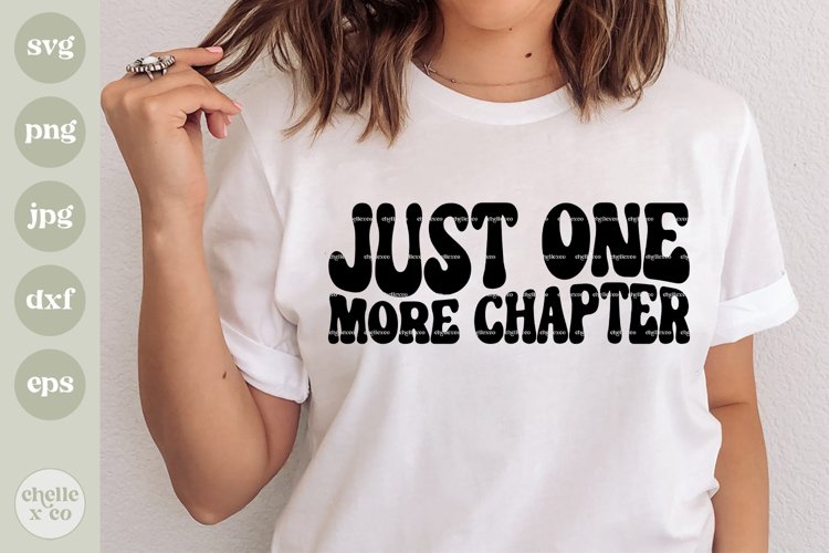 Retro Just One More Chapter SVG PNG