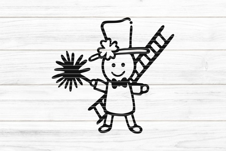 Chimney sweep SVG DXF Cutting file