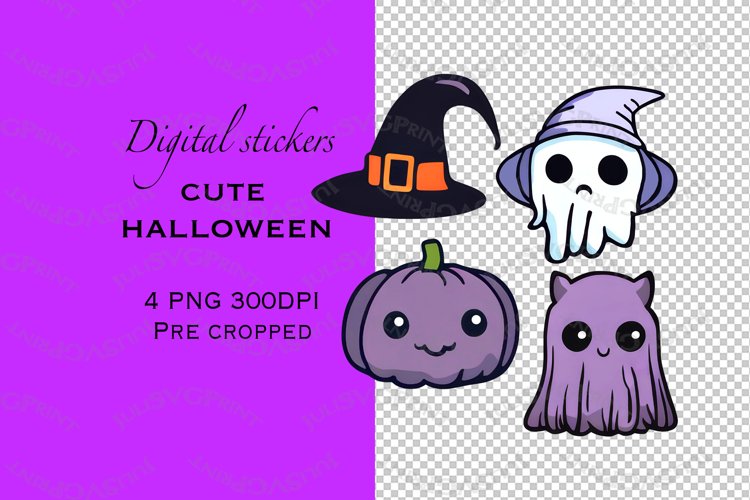Halloween Sticker Pack, kawaii pre cropped png spooky season
