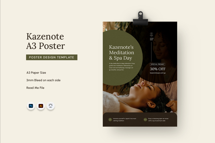 Kazenote - Poster Template