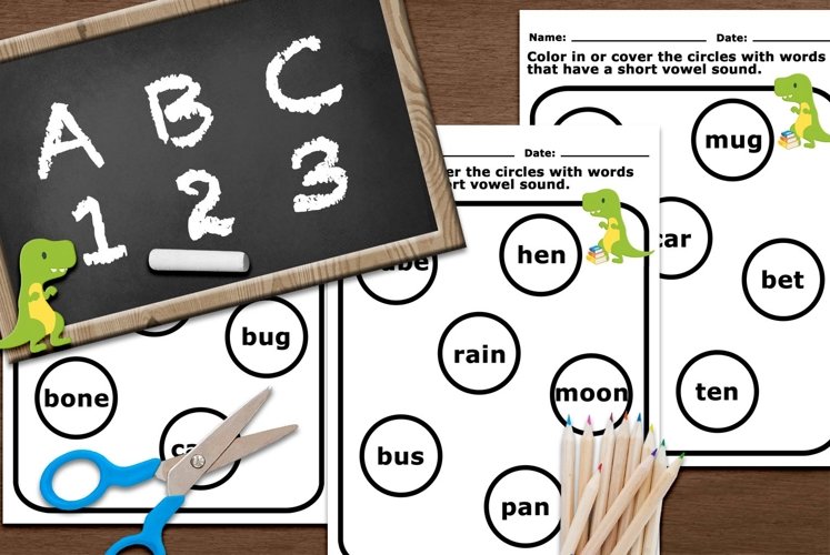 Fun Printable Short Vowel Sounds Activities for Kids