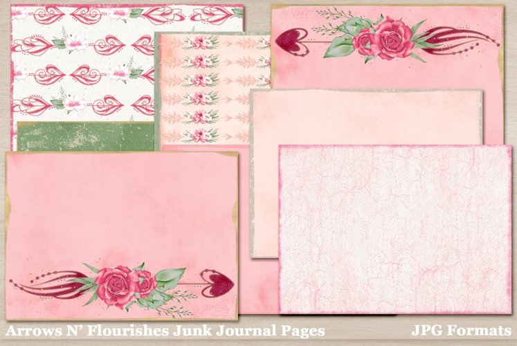 8x11 Inch Printable Vintage Junk Journal Papers