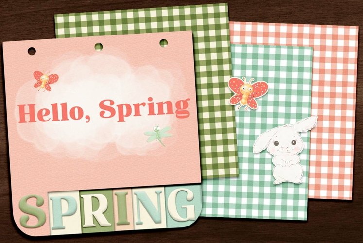 Mini Spring Scrapbooking Album