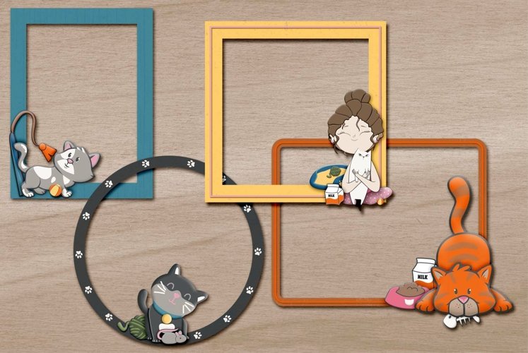 I Love My Cat Frames from the Pet Collection