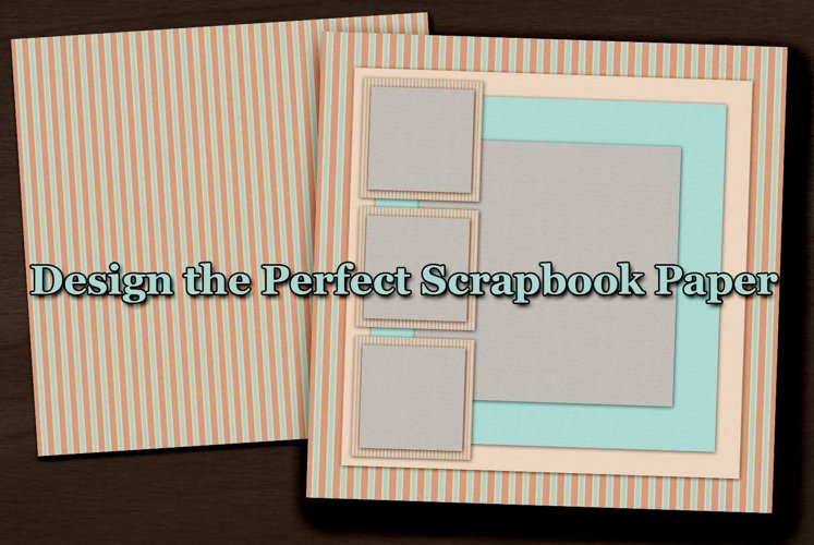 Striped Pattern Design 4 for Scrapbooking Paper