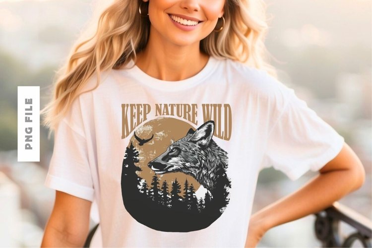 Keep Nature Wild T shirt Design