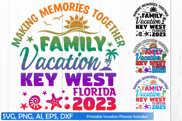 Key West Family vacation 2023 Svg, Folrida Vacay Png