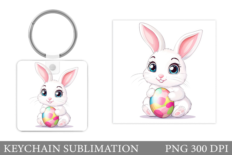 Easter Bunny Keychain Design. Easter Keychain (5406819)