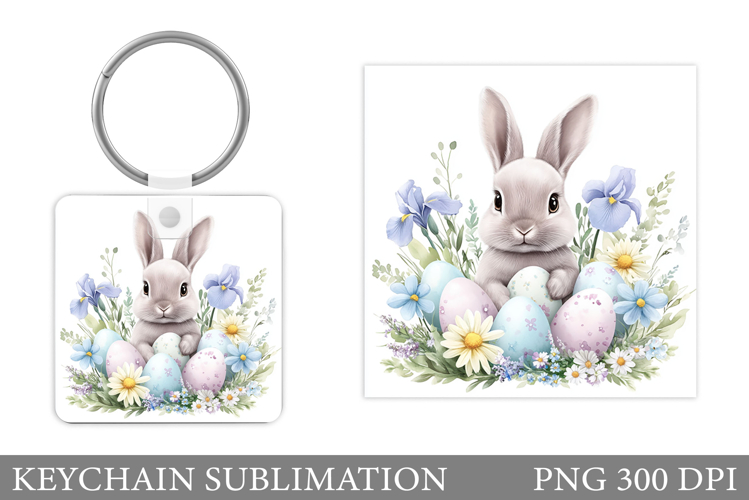 Easter Bunny Keychain Design. Easter Keychain (5390468)