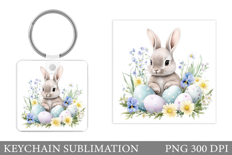 Easter Bunny Keychain Design. Easter Keychain (5401229)