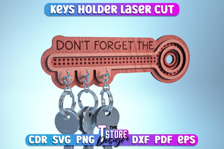 Keys Holder Laser Cut | Home Laser Cut Design | (3025825)
