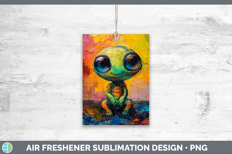 Kids 02 Thick Paint Alien Air Freshener Sublimation Car Fres