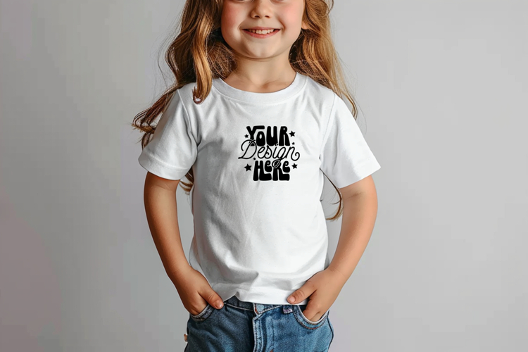 Kids White T-Shirt Mockups , Kids Bella Canvas (5322527)