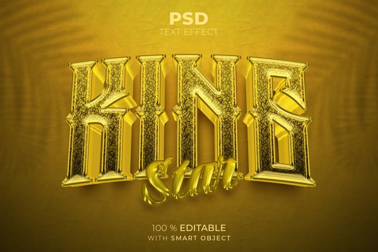 King 3D editable text effect (2143367)