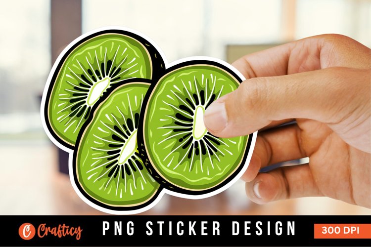 Kiwi Fruit Sticker Clipart