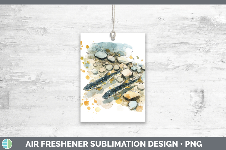 Channel Catfish Lake Fish Sketch Air Freshener Sublimation D