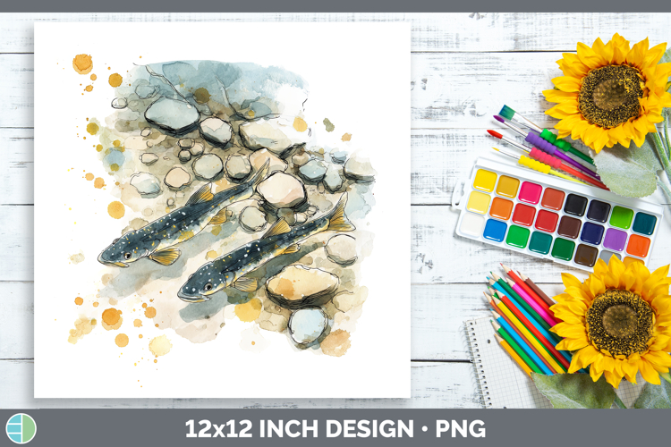 Channel Catfish Lake Fish Sketch Paper Backgrounds Design