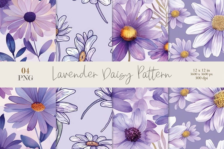 Lavender Daisy Pattern (6548670)