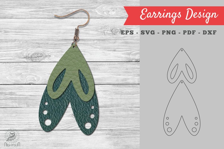 Leather Earring Design 12