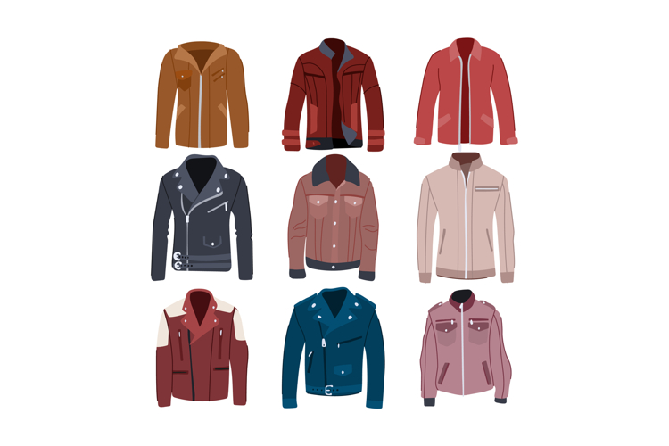 leather jacket male set cartoon (6566665)