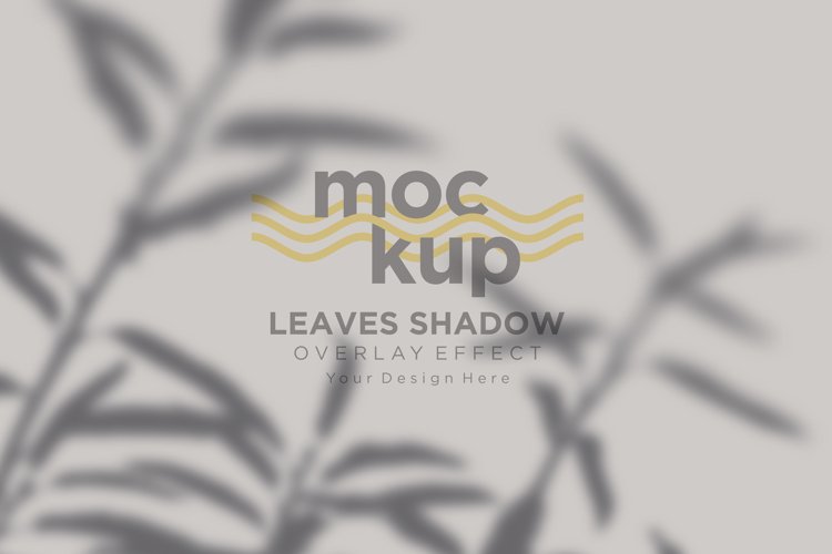 Leaves Shadow Overlay Effect Mockup (2414741)
