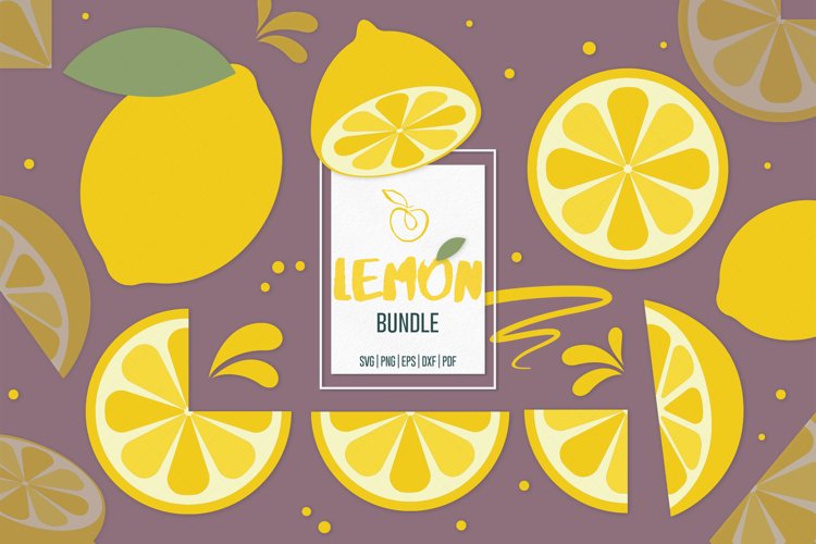 Lemon Slice SVG / Lemon svg bundle, summer cliparts SV195