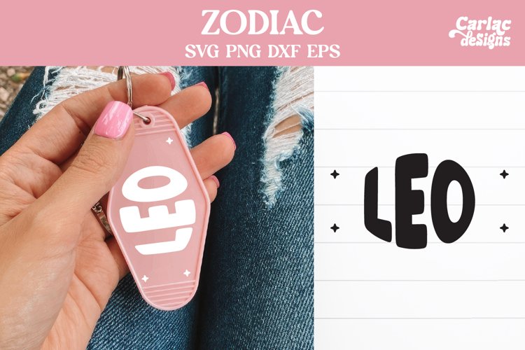 Leo Motel Keychain SVG, Leo Keychain, Leo SVG