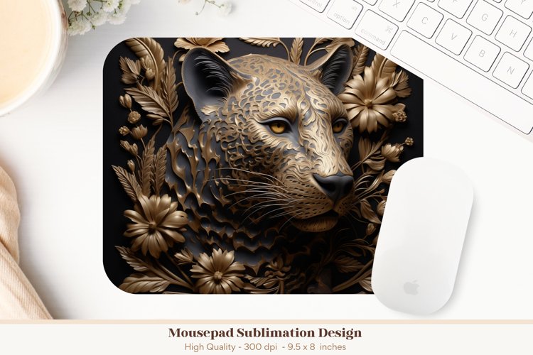 Leopard Mouse Pad | 3d Animal Mouse Pad Sublimation