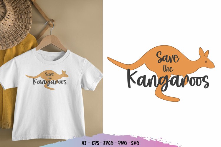 Save the Kangoroos Illustration