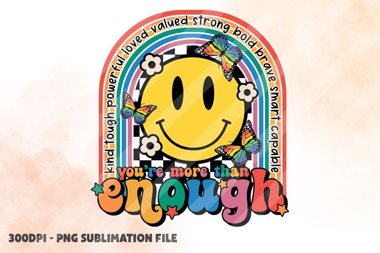 You're More Than Enough PNG, Retro LGBT PNG, LGBTQ Designs