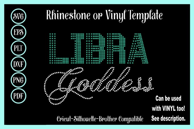 Libra Rhinestone SVG Template - Birthday Bling Design