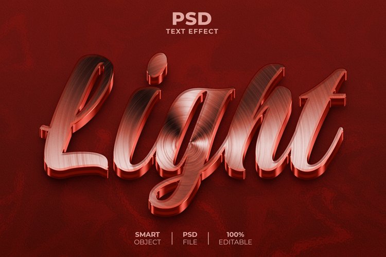 Light 3D editable text effect (2143375)