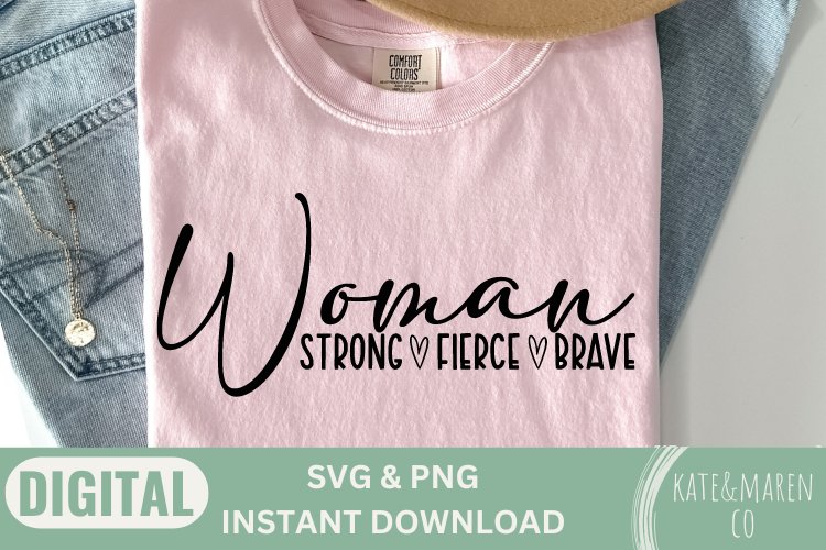 strong women svg, strong fierce brave svg (2575833)