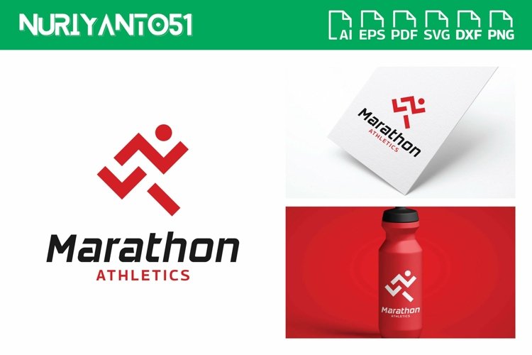 Simple Marathon Logo Design