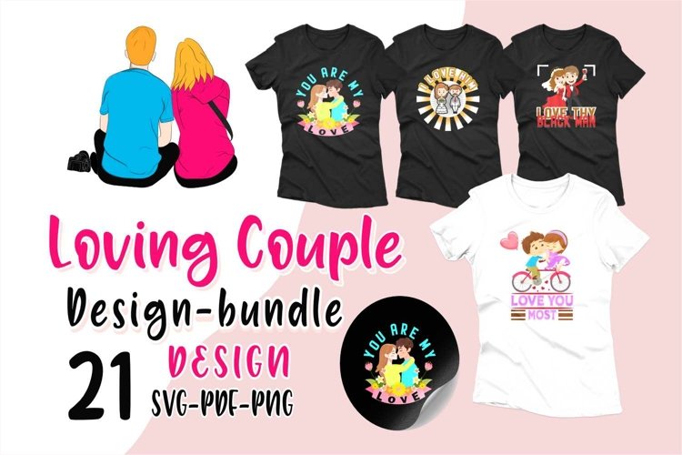 Lovely Couple sublimation Design Bundle |Lovely Couple svg