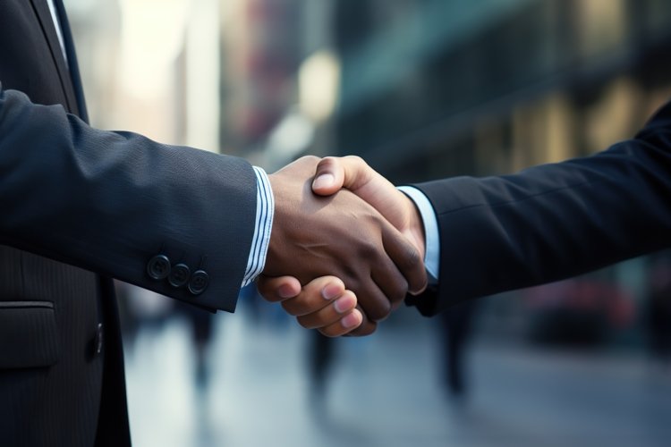 Handshake close-up of executives. (2713966)