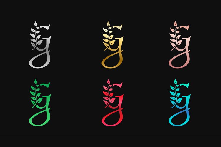 Letter G with multi colors letter mark logos (2789801)