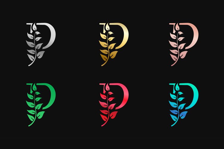 Letter P with multi colors letter mark logos (2789842)