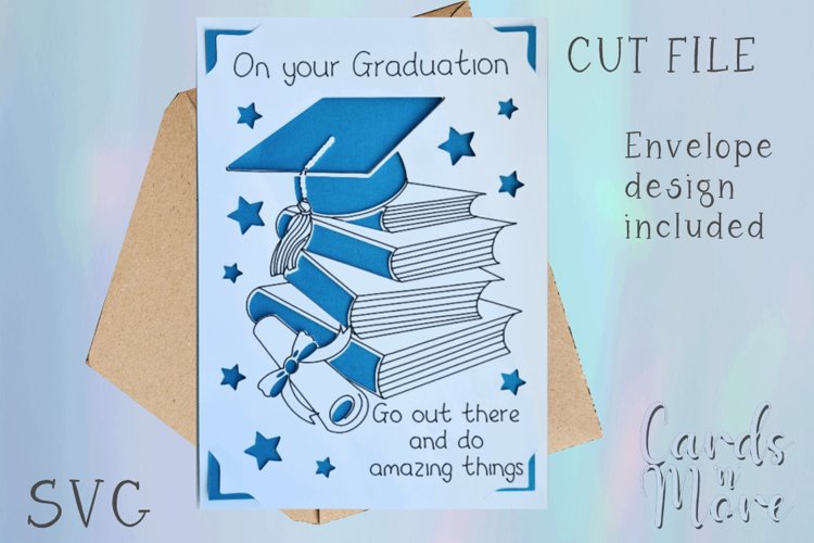 Graduation, Draw and Cut card, 3D, Card design (1983201) | Paper ...