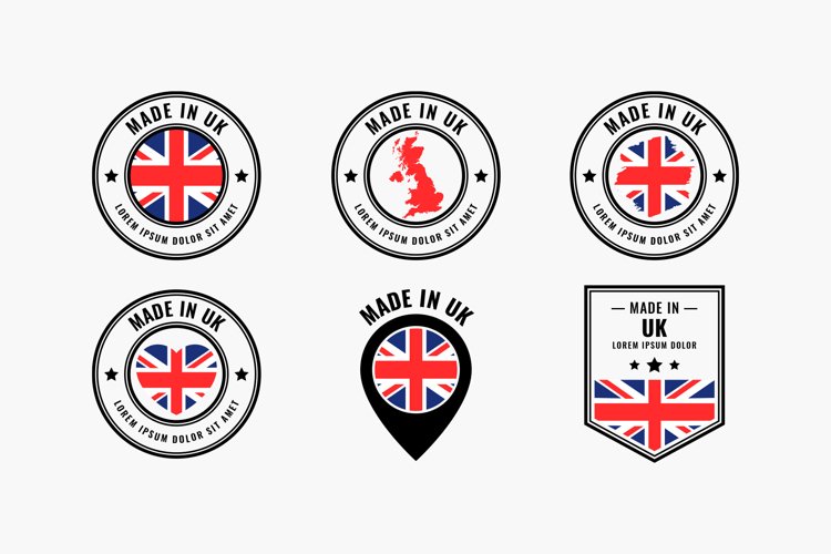Made in UK Editable Logo Badges