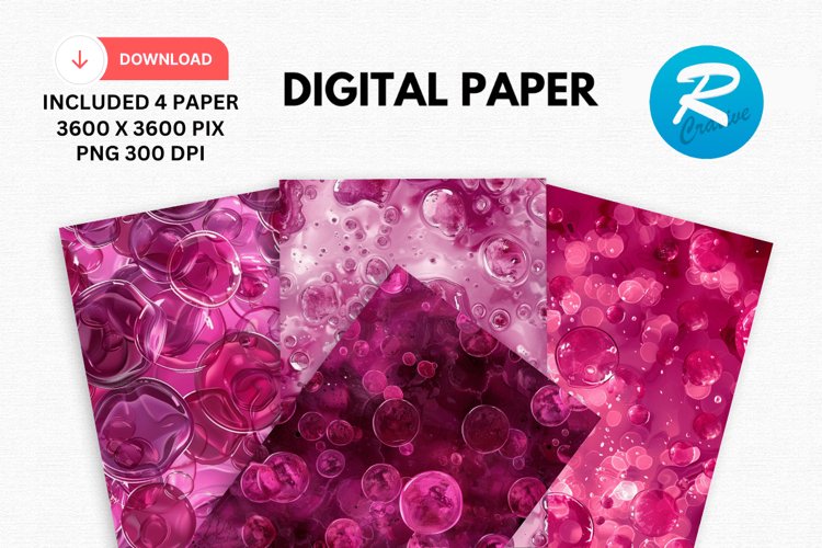 Magenta Digital Paper, Magenta Background