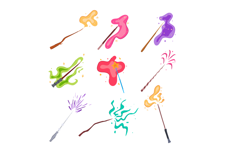 magic stick set cartoon (6566830)
