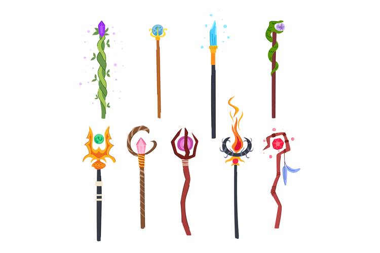 magic wizard stick set cartoon (6566840)