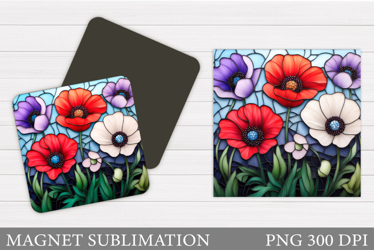 Flowers Square Magnet Design. Flowers Magnet (5398530)